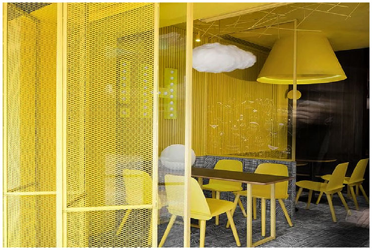 Architectural Expanded Metal Mesh Comes in Various Colors & Patterns